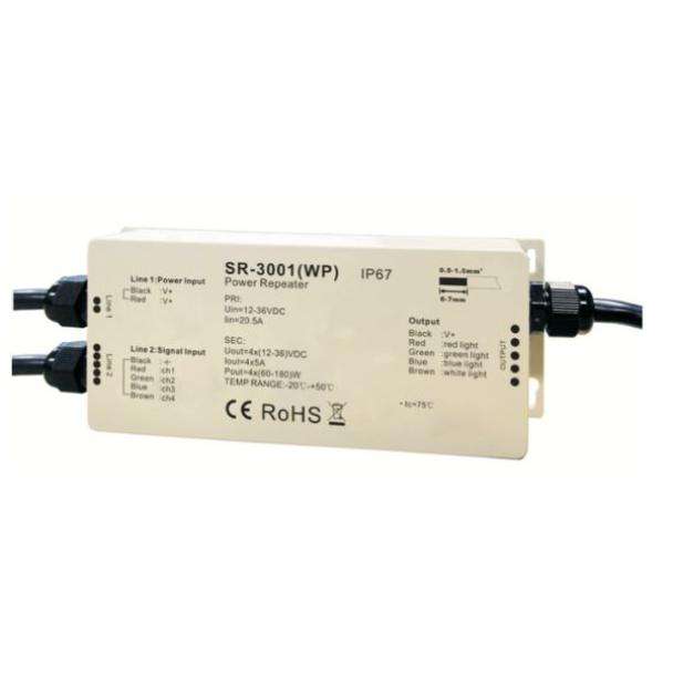 SUNRICHER SR-3001(WP) Waterproof Power Repeater/Amplier Input/Output 12 ...